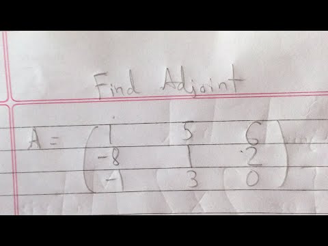 How to VERIFY adjoint of a 3x3 matrix using a calculator!