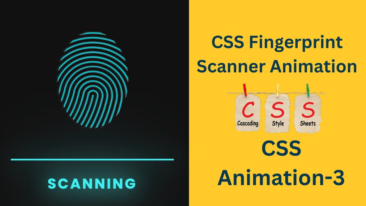 CSS  Fingerprint Scanner Animation Effects | CSS Amazing  Animation Effects