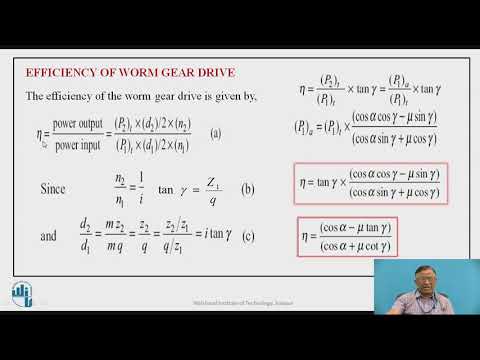 Design of Worm Gears - Part II