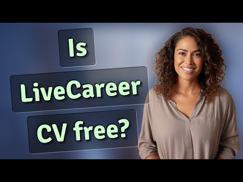 Is LiveCareer CV free?