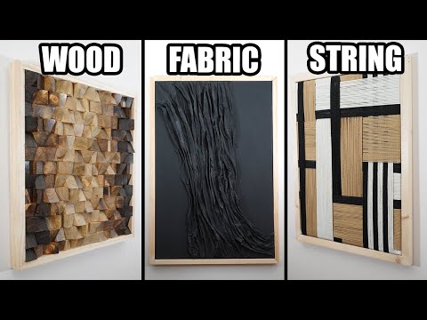 Textured Wall Art | 3 Easy Art Projects For Your Home