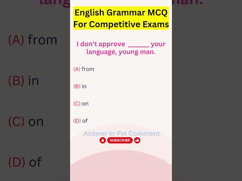 Grammar Challenge: Competitive Exam MCQ - Preposition