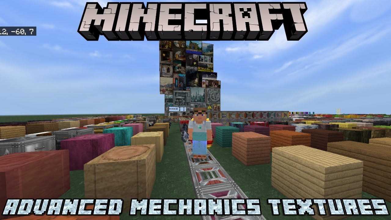 Advanced mechanics texture pack review in Minecraft