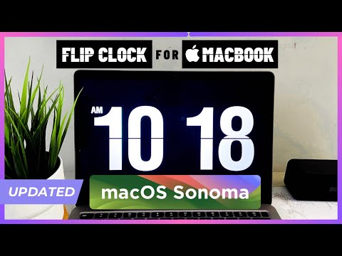 Flip Clock Screensaver for Mac Sonoma | clock screensaver for MacBook | Fliqlo Mac Screensaver
