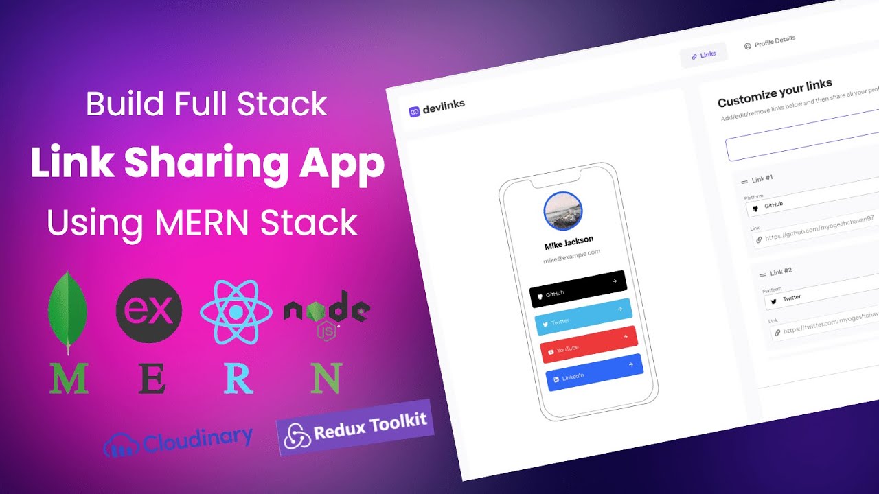Build & Deploy Full Stack Link Sharing App Using MERN Stack ( Frontend Mentor Challenge )