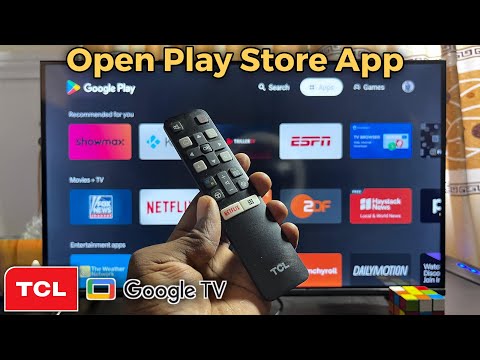 How to Open Google Play Store on TCL Google TV! [Find]