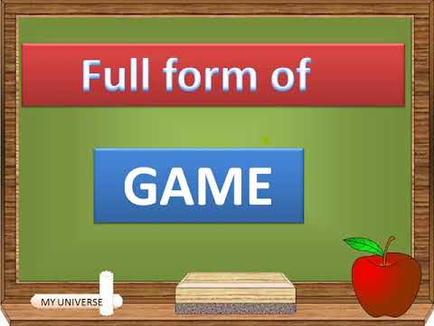 Full form of GAME