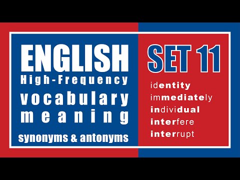set 11 - V I S U A L - E N G L I S H - SATS - KS2 - HIGH-FREQUENCY WORDS - SYNONYMS - ANTONYMS