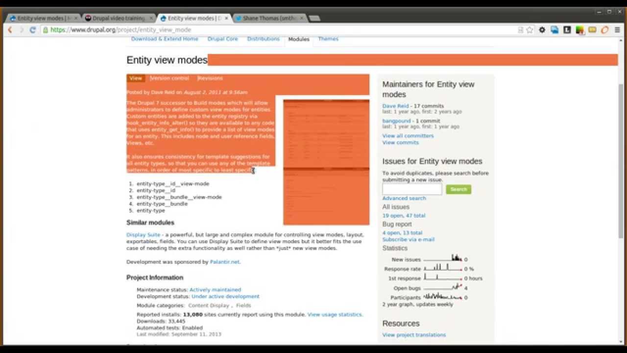 Drupal 7 Entity View Modes Module - Daily Dose of Drupal Episode 161