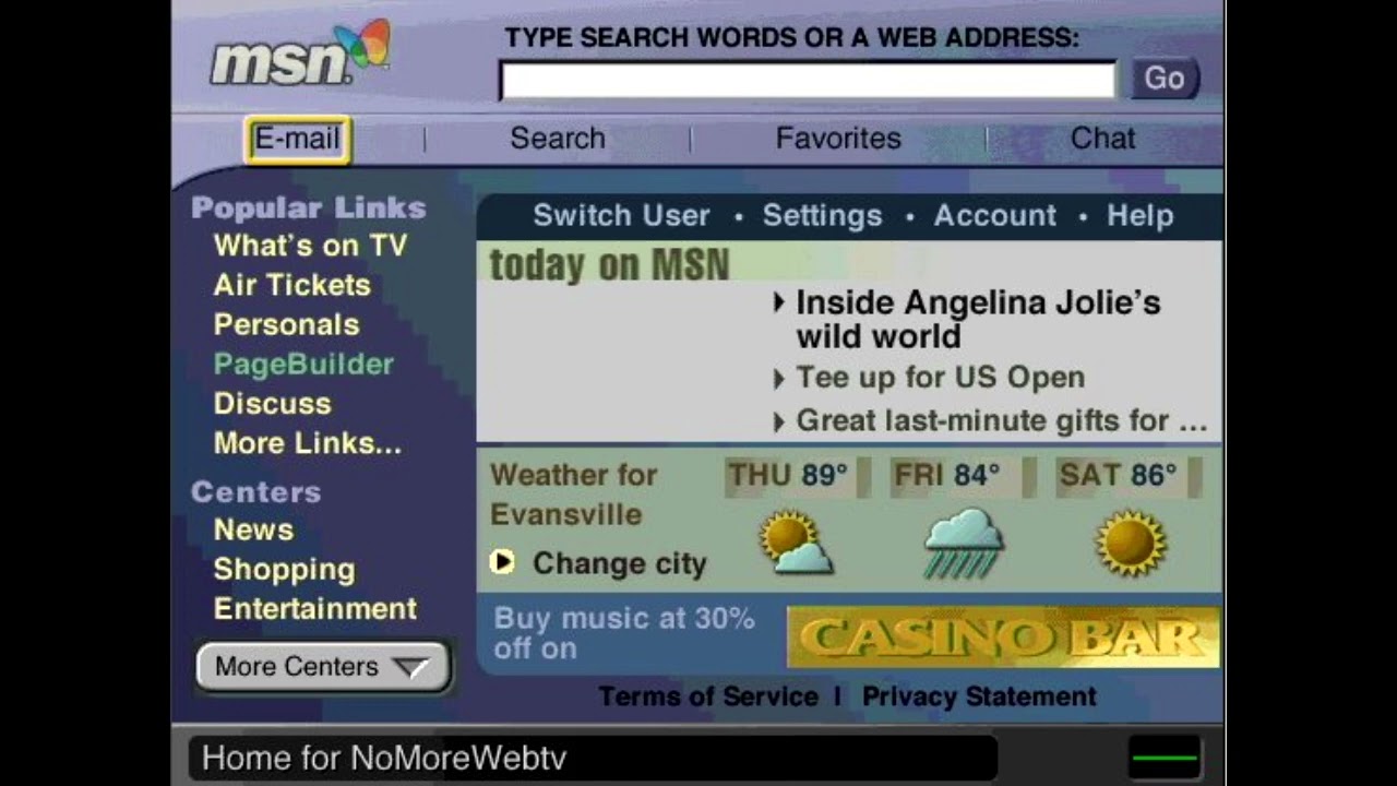 Connecting [MSN TV music]