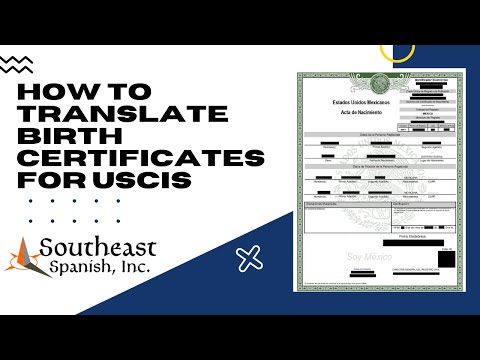 How to Translate a Birth Certificate for USCIS