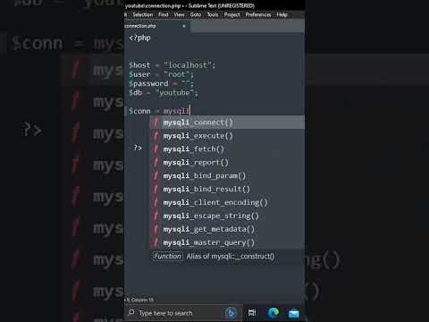 Simple database connection using php #php #database_connectivity
