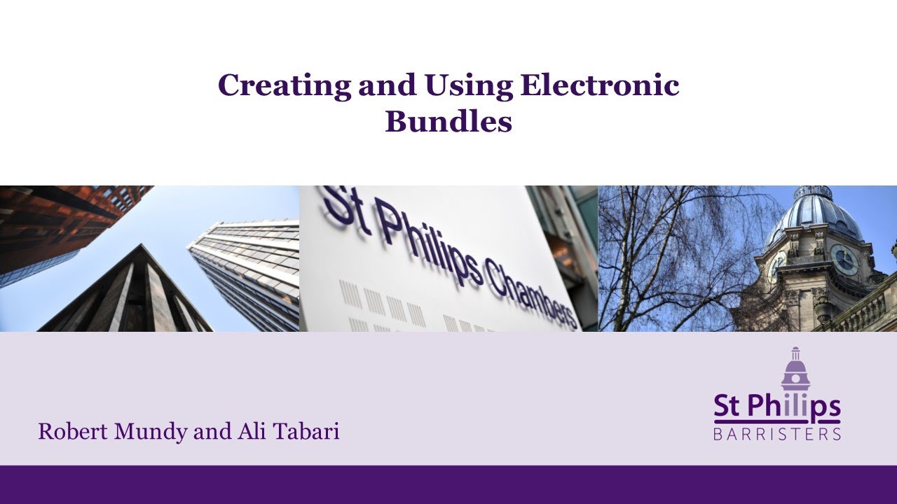 Creating and using electronic hearing bundles by Rob Mundy and Ali Tabari (Revised Feb 2021)