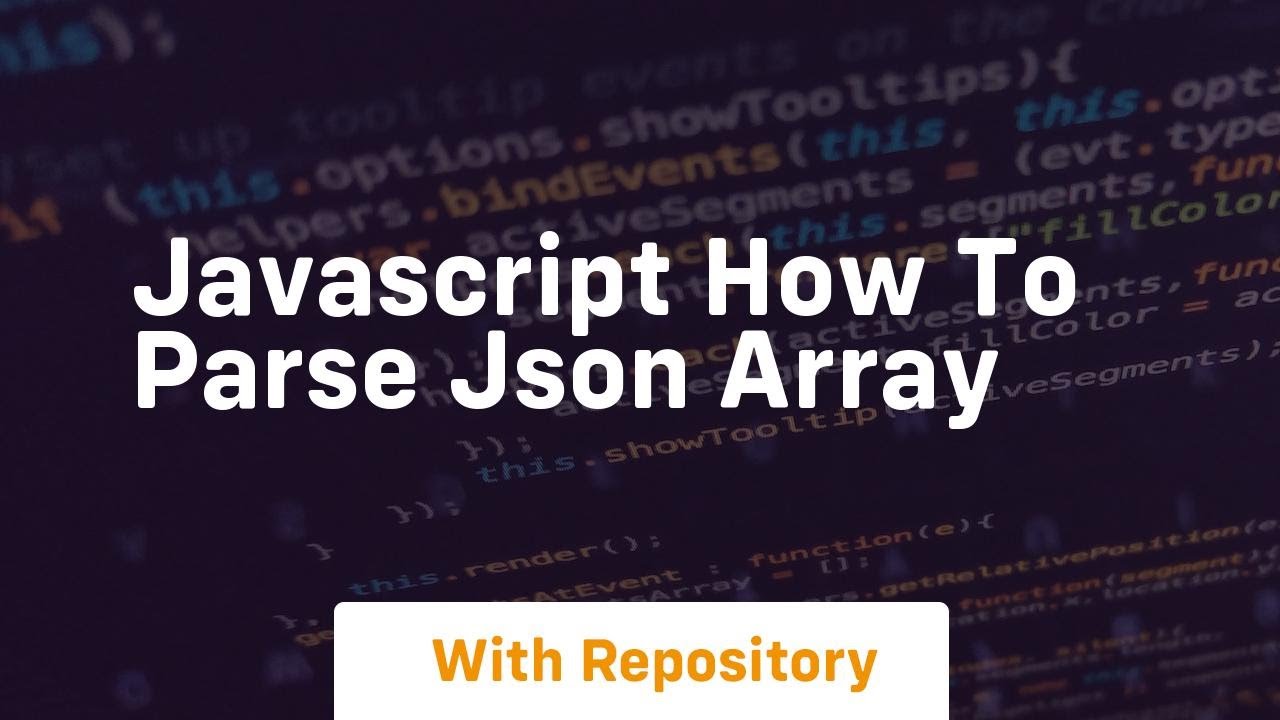 javascript how to parse json array