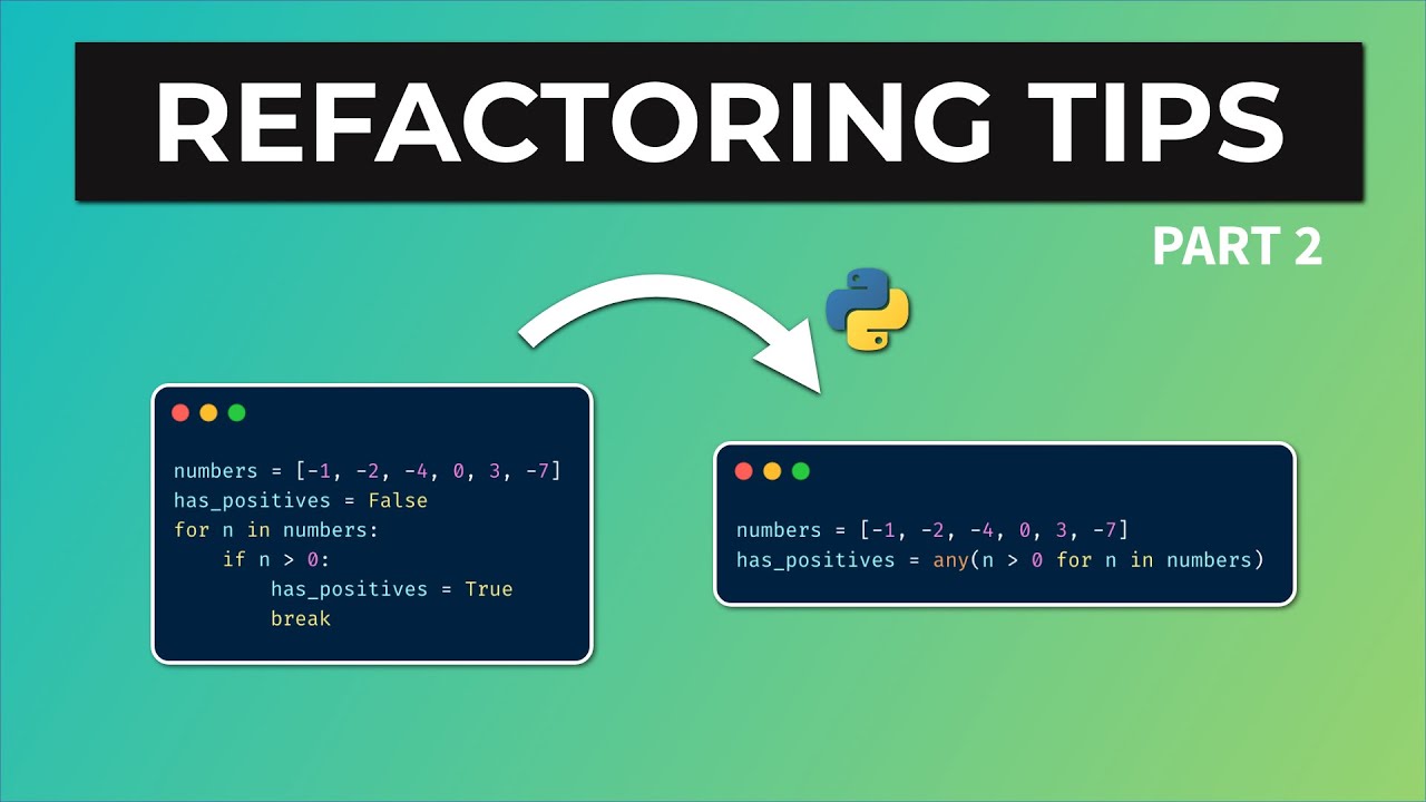 Super Quick Python Refactoring Tips