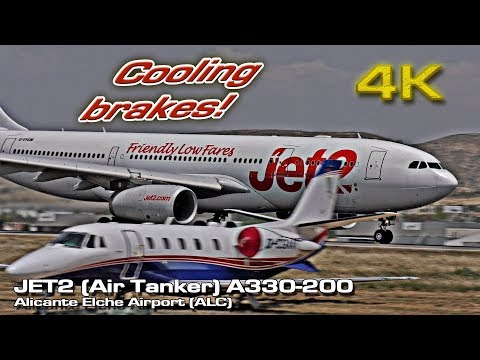 Jet2 Air Tanker Airbus A330 (G-VYGM ) Alicante! [4K 50p]