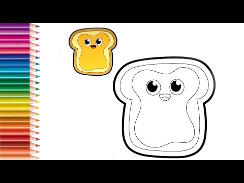 How To Draw a Bread π Learn step by step Drawing Bread