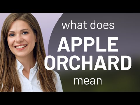 Apple orchard • what is APPLE ORCHARD meaning