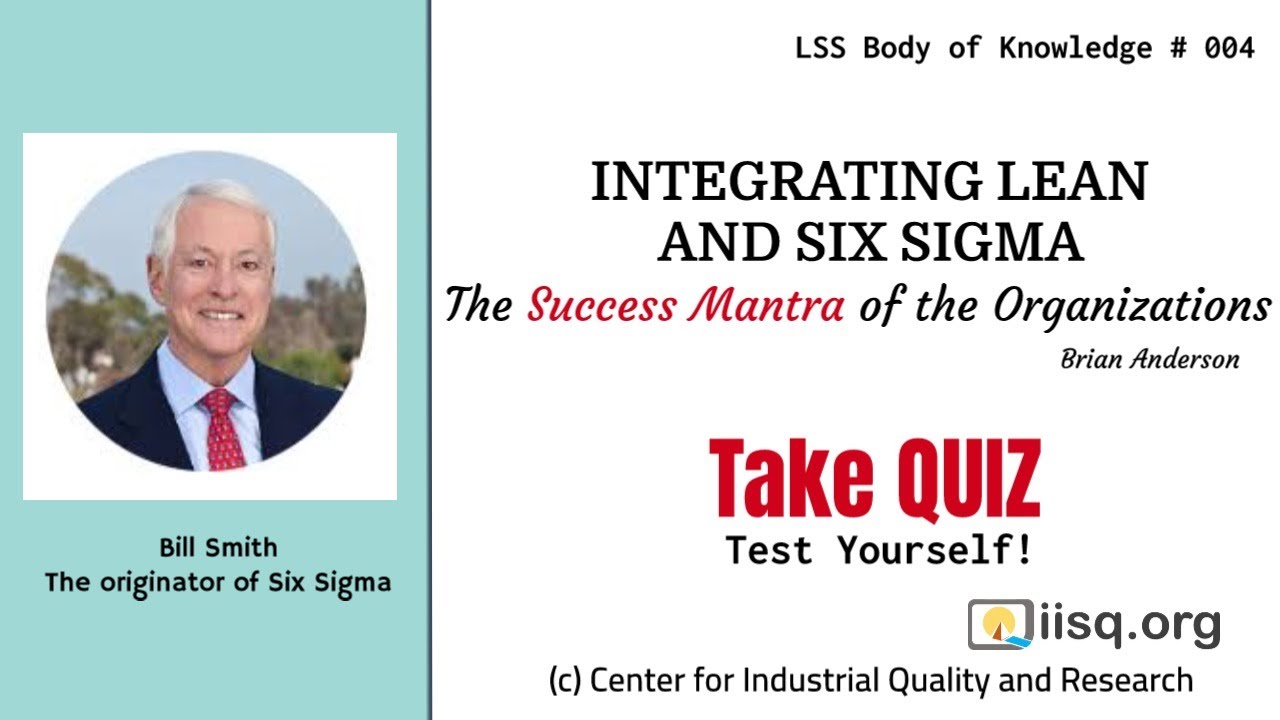 1114 Integrating Lean and Six Sigma | Continuous Improvement | Black Belt Certification