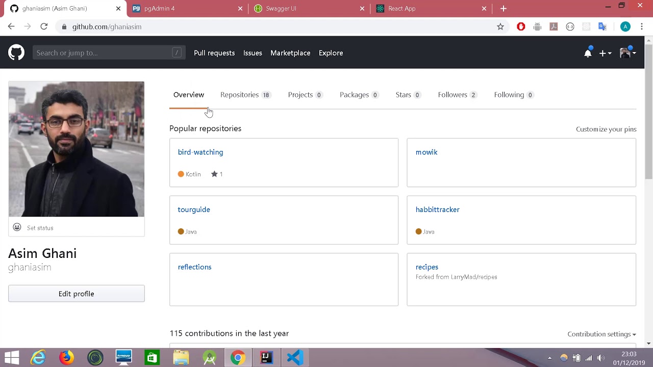 Full stack Web App using React, Spring Boot and PostgreSQL