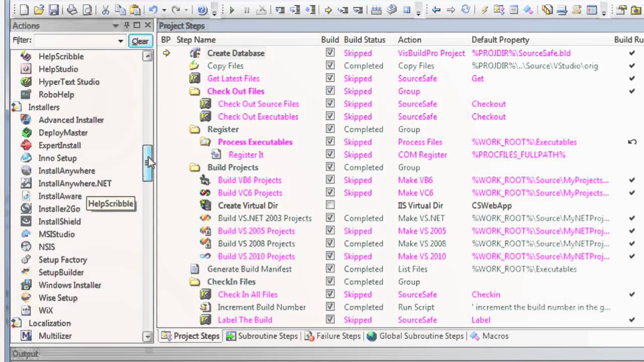 Visual Build Tutorial