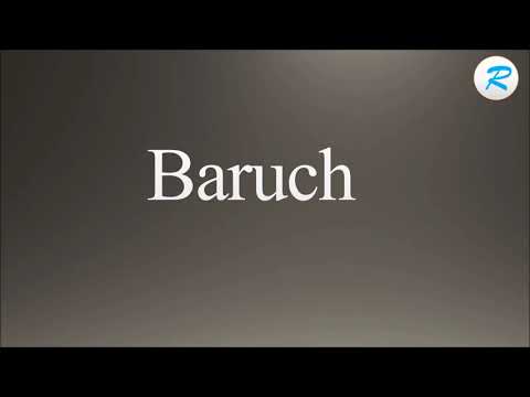 How to pronounce Baruch