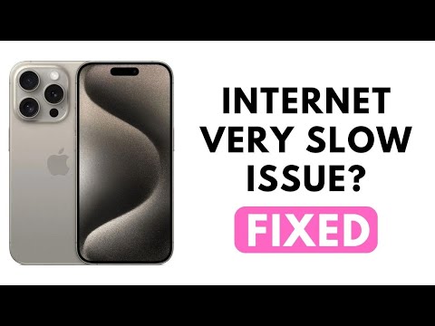 How to Fix iPhone 15 Pro and iPhone 15 Pro max Internet very slow Issue