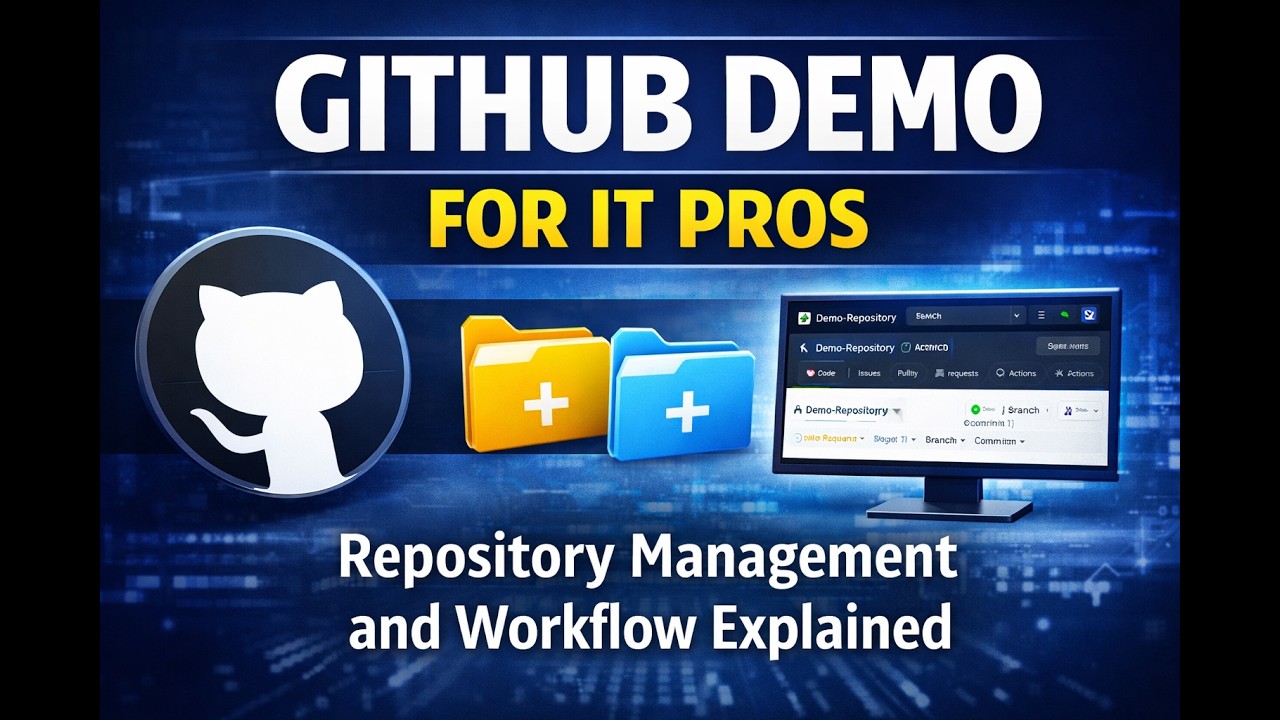 GitHub Demo for IT Professionals | Repository Management and Workflow Explained