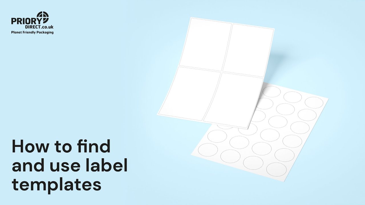 How to Find and Use Printer Label Templates