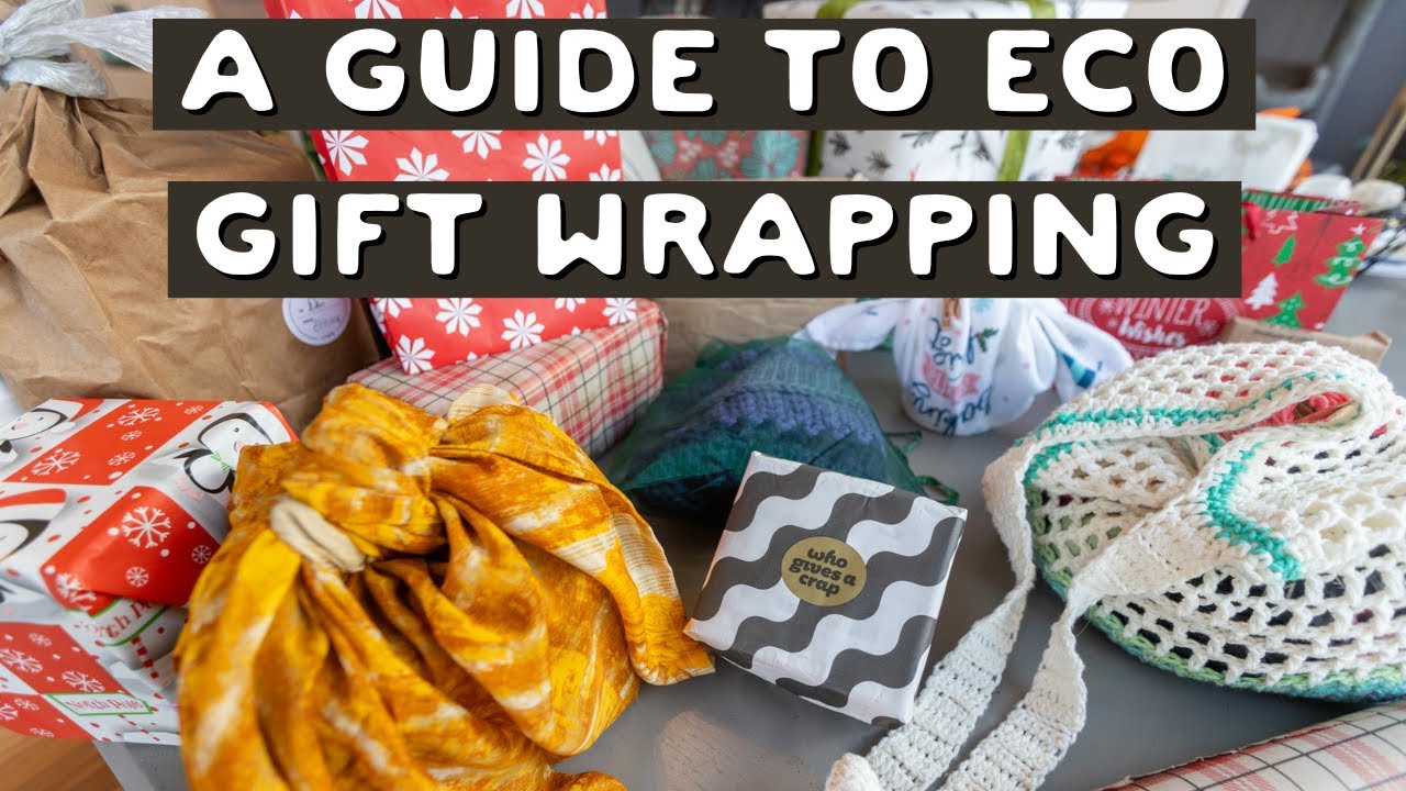 Low waste gift wrapping ideas for a zero waste Christmas!