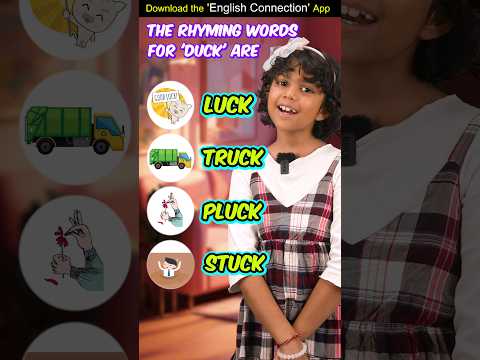 Rhyming Words Parts -2 | Ball, Duck, Fish, House, Book | Adi Connection #shorts