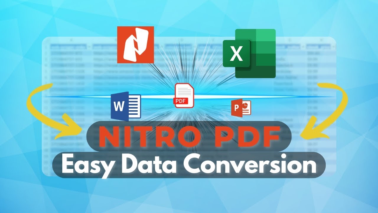 Data Conversion Made Easy with Nitro PDF Pro | Quick Guide