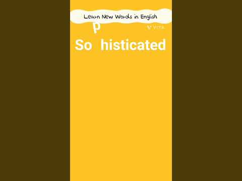 sophisticated meaning in urdu #shorts