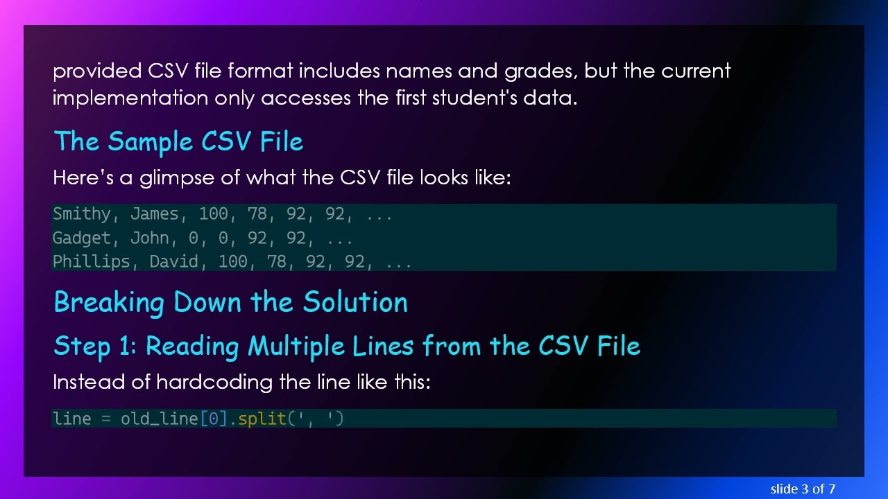 How to Edit CSV Files in Python3 for Multiple Rows