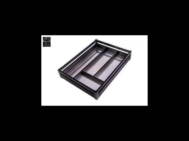 Kitchen Basket - Mochen Black glass pantry pullout 450/600 mm ...