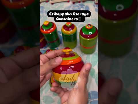 Etikoppaka Storage Containers www.chiselcraftstore.com #chiselcraftstore