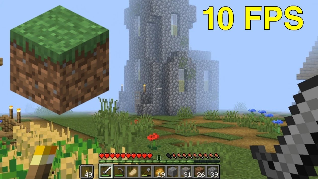 Playing Minecraft On The Worst Settings Possible