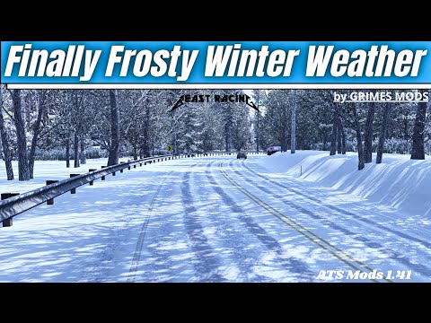 ✅ American Truck Simulator | New Winter Weather Mod   [ATS 1.41 ] 4k