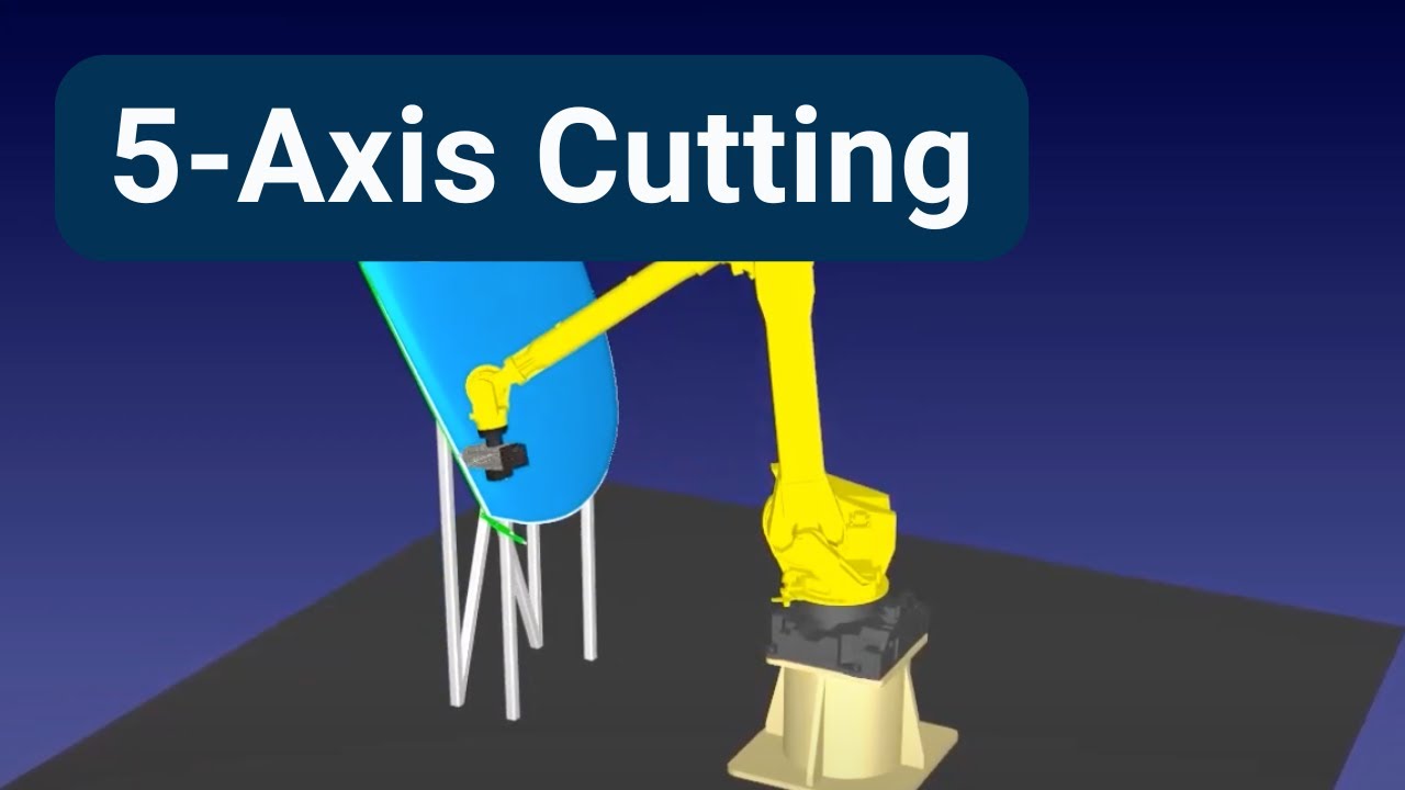5-Axis Robot Cutting - Mastercam - RoboDK Add-In