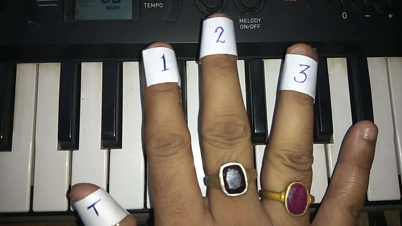 Basic Sargam with proper use of Fingers on Keyboard/Harmonium/Piano