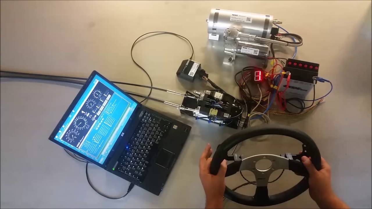 Pneumatic Paddle Shifting for any H gearbox - garage test