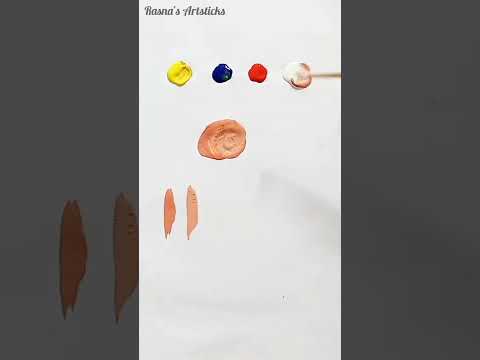 colour mixing | magic of colours | skin colour mixing | #shorts #trending #art #acrylic #paintmixing