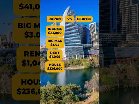 Japan vs. Colorado: Cost of Living 2023 ???????????????? #shorts