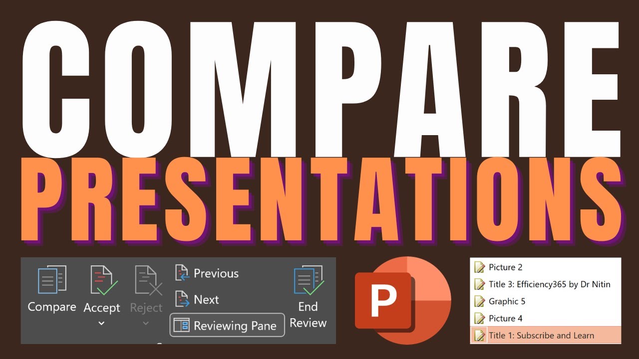Track Changes in PowerPoint - Compare