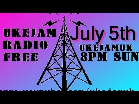 Ukejam Live 8pm BST Sunday 5th July Chords & lyrics on screen