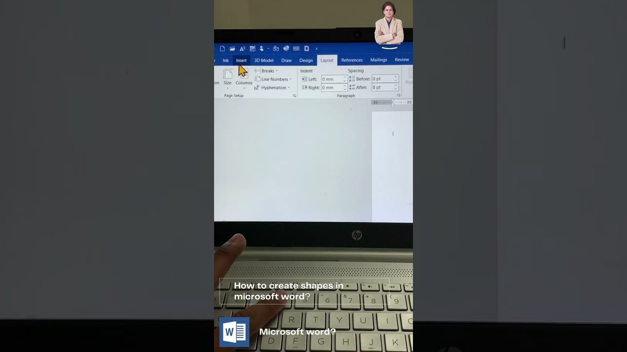 How to create shapes in microsoft word?