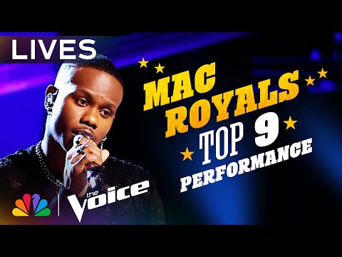Mac Royals Performs "Love T.K.O." by Teddy Pendergrass | The Voice Lives | NBC