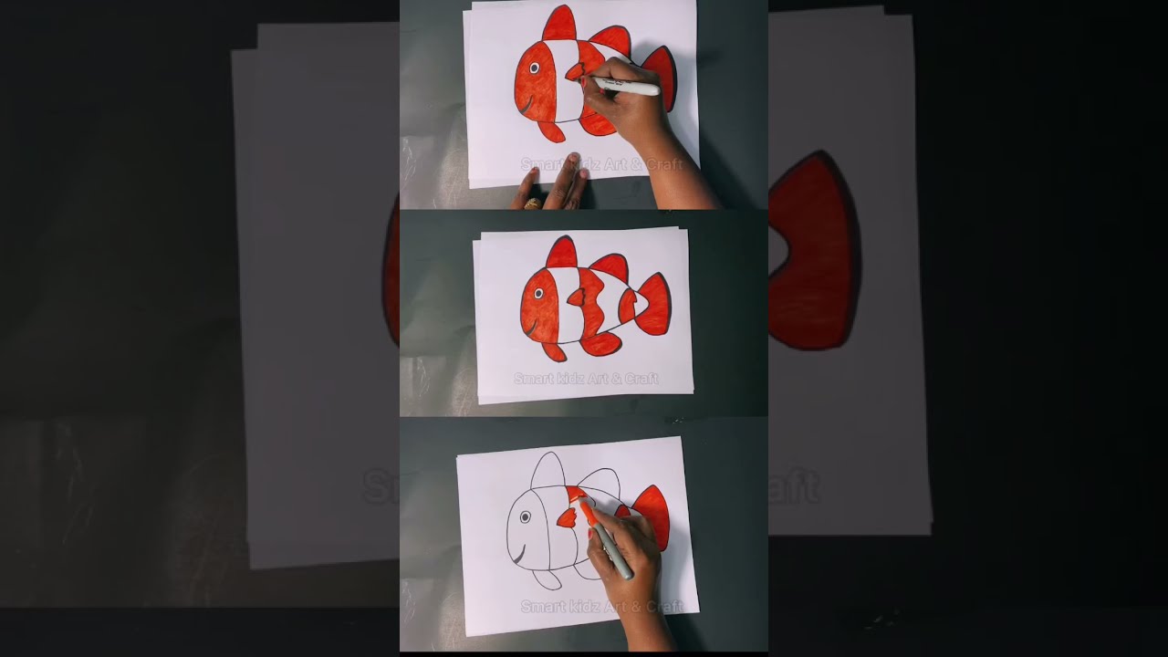 Nemo Fish #shorts #video #latest #fish#art#nemo