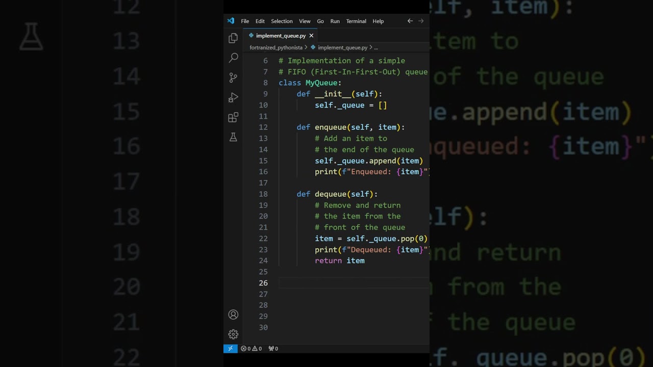 How To Implement A Queue #python