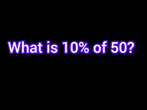 What is 10 % of 50?-Math Percentage Problem